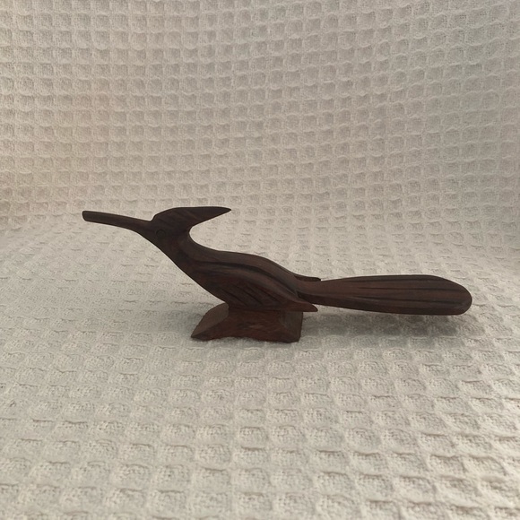 Unknown | Accents | Vintage Ironwood Carved Roadrunner Figure | Poshmark